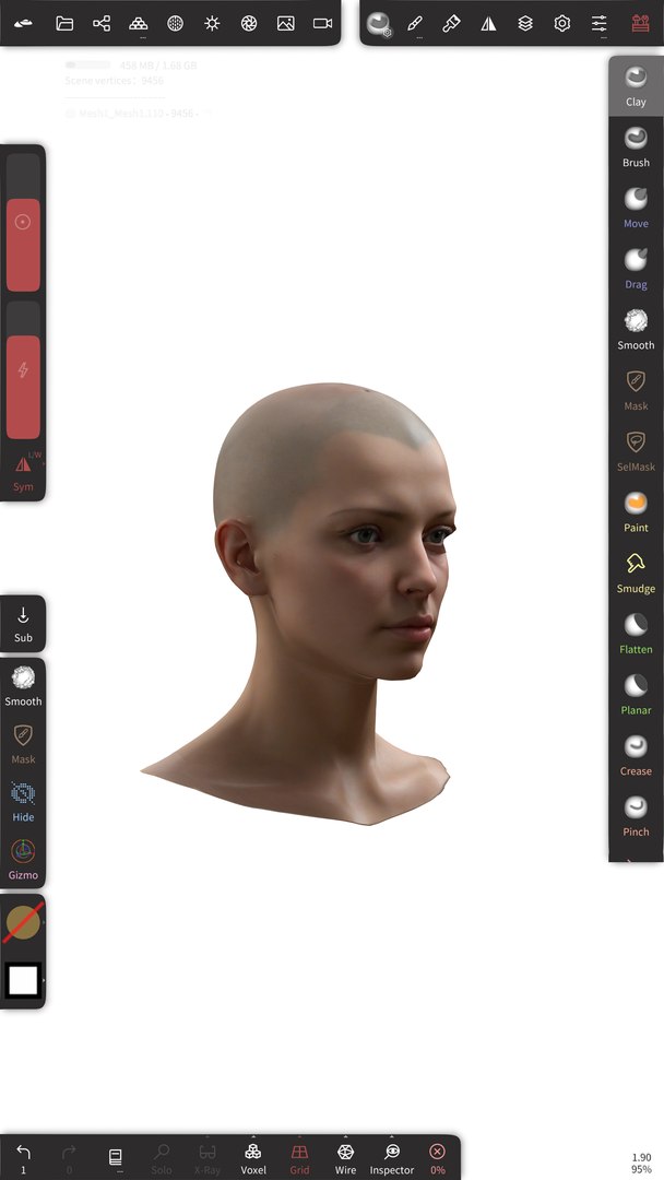 Beautiful Female Human Head 3D Model - TurboSquid 2339608