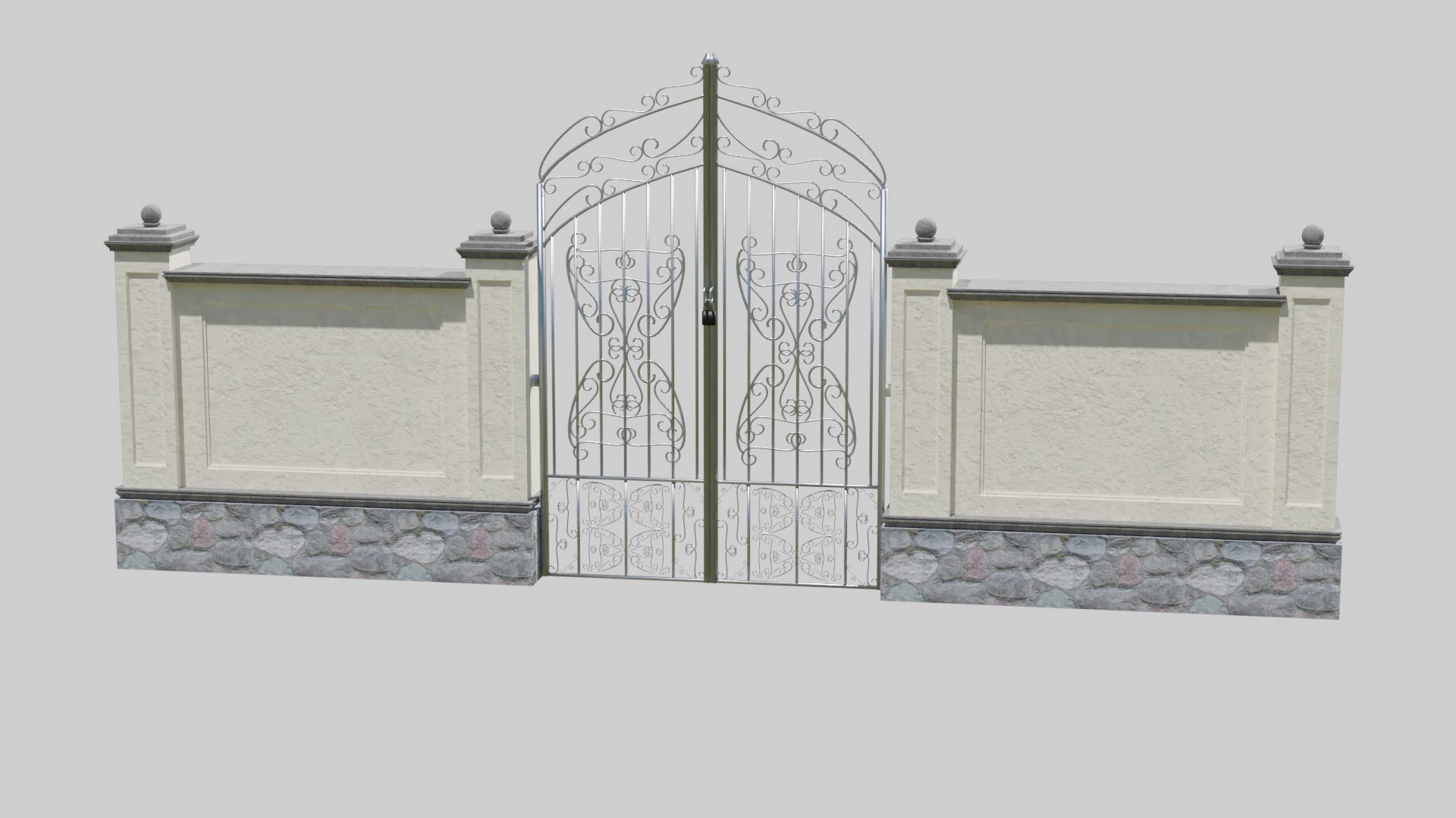 3D Low-Poly Realistic Fence 4 - With Materials - TurboSquid 2113952