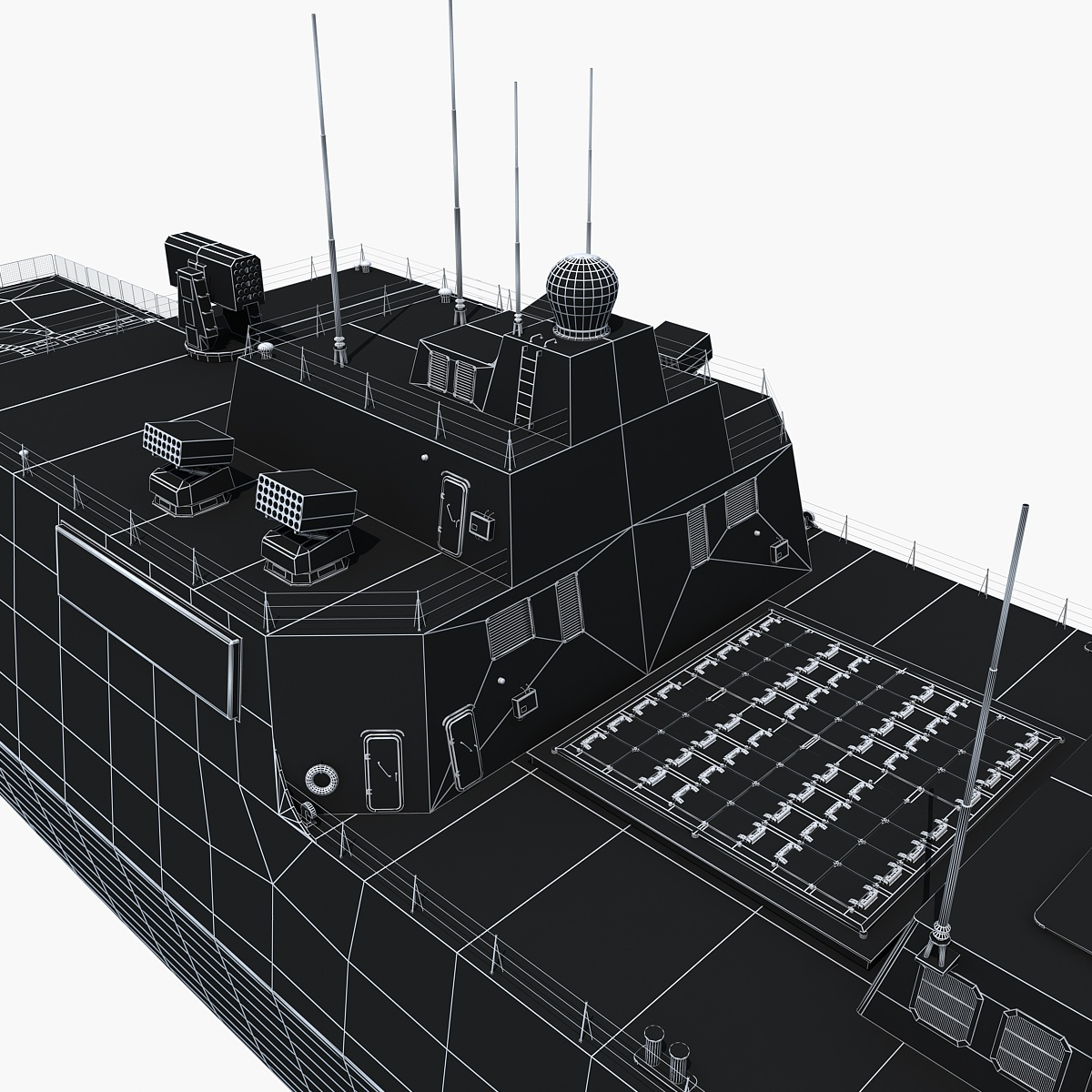 중국 해군 055 형 구축함 3D 모델 - TurboSquid 1675453