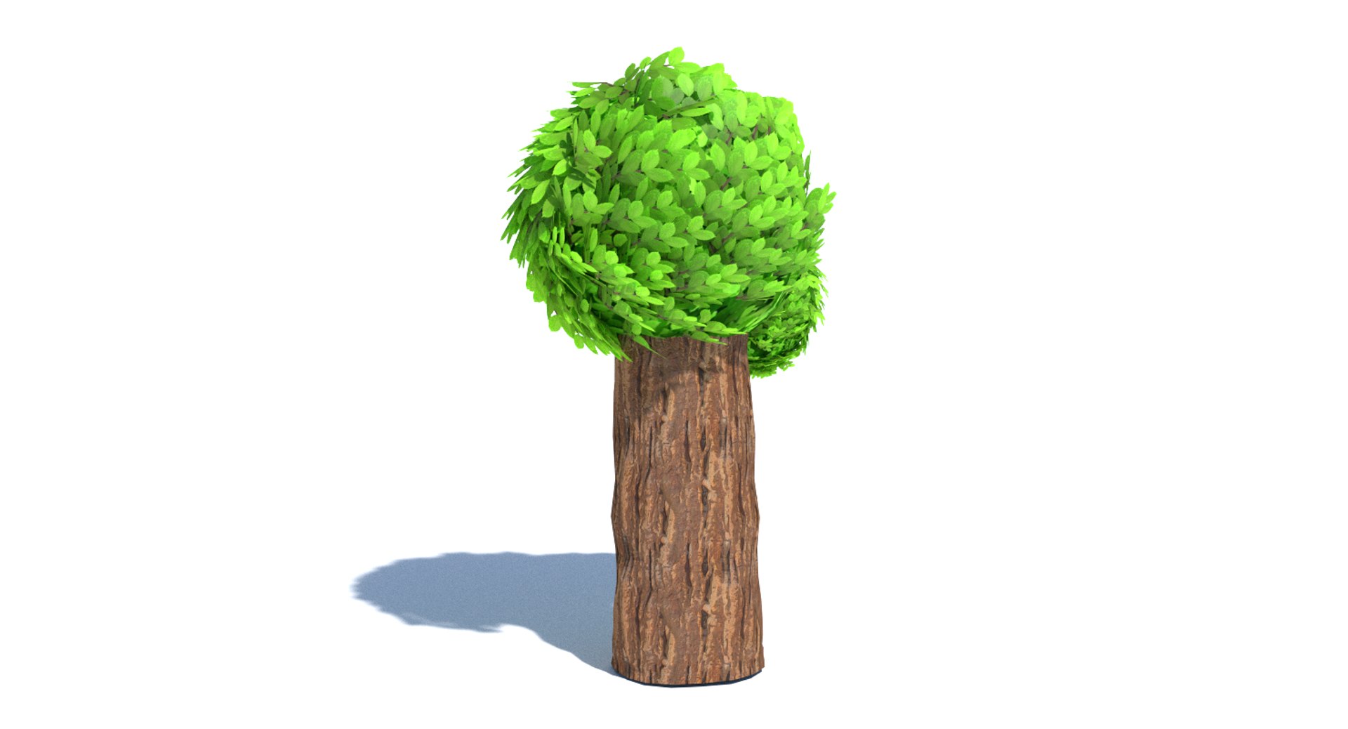 3ds Tall Cartoon Tree