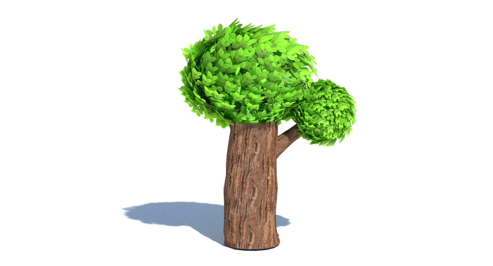 3ds Tall Cartoon Tree