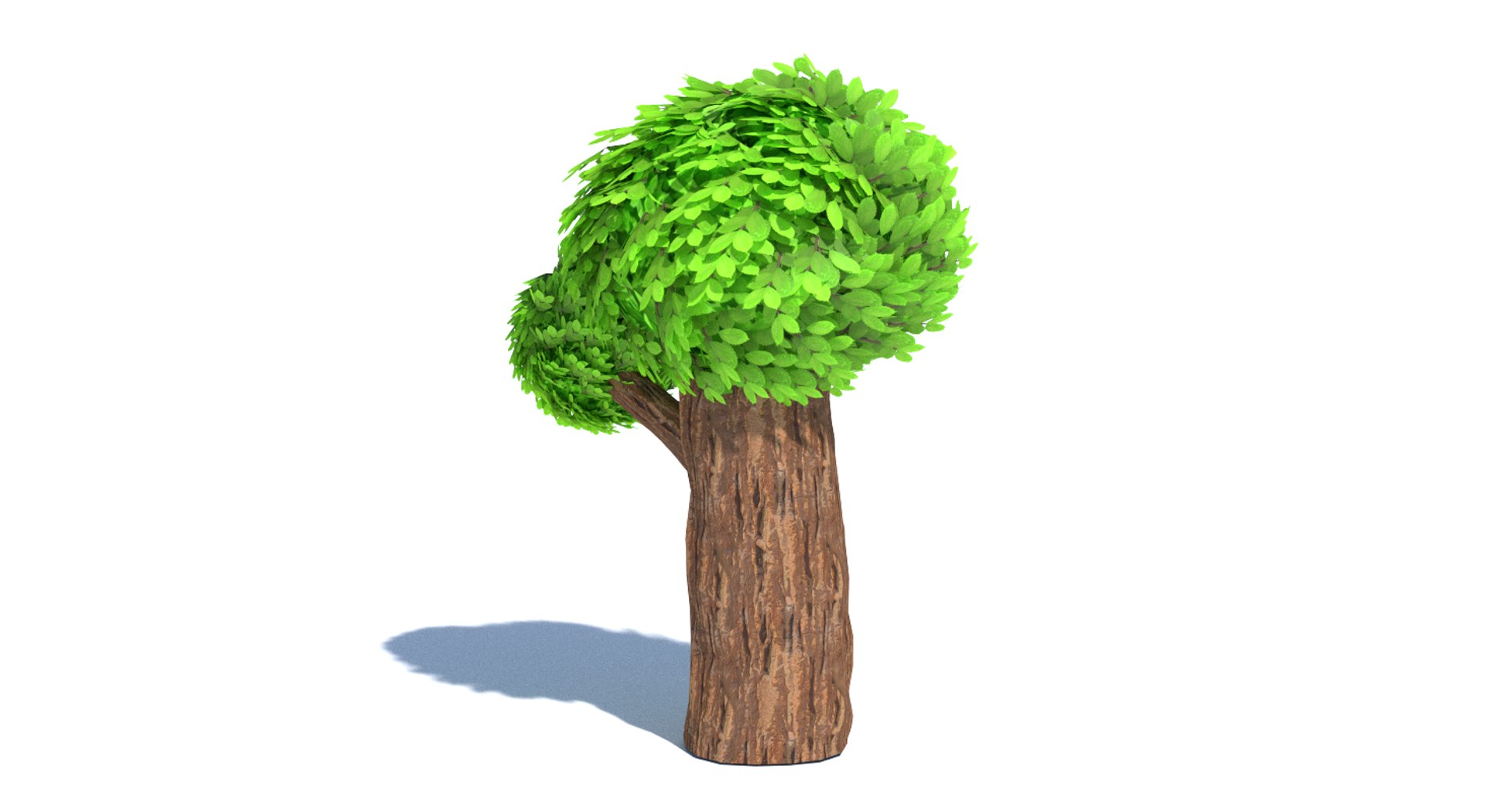 3ds Tall Cartoon Tree