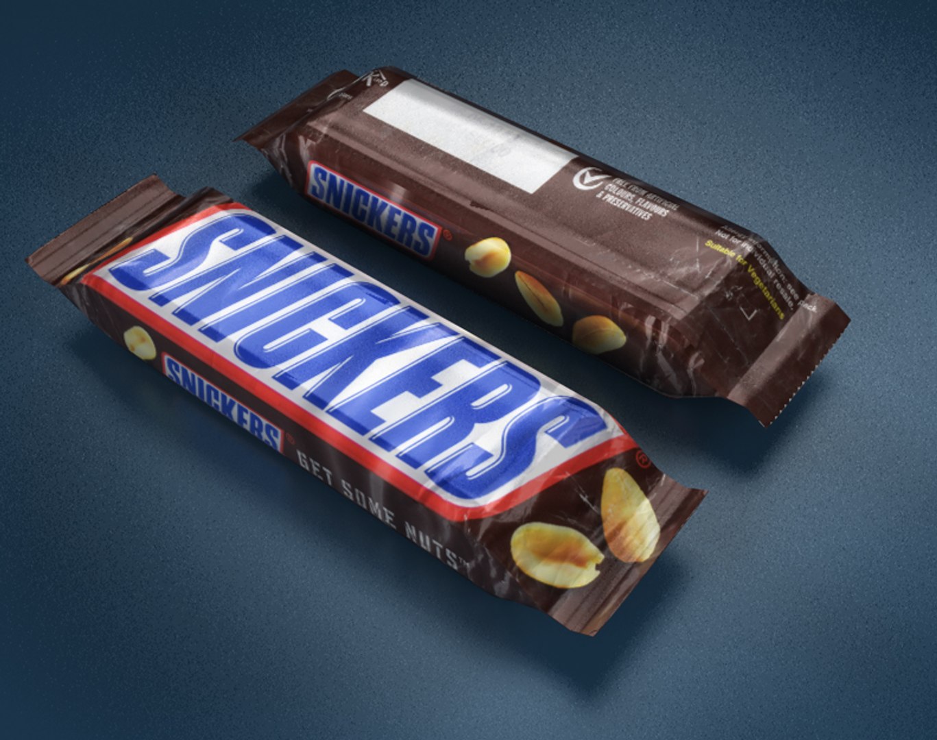 Chocolate Snickers Bar 3d Model