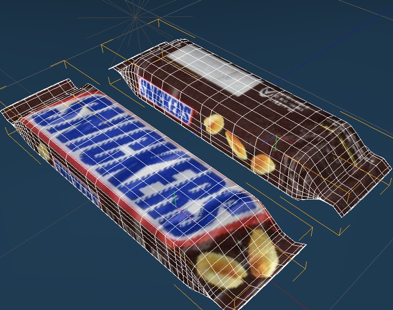 Chocolate Snickers Bar 3d Model