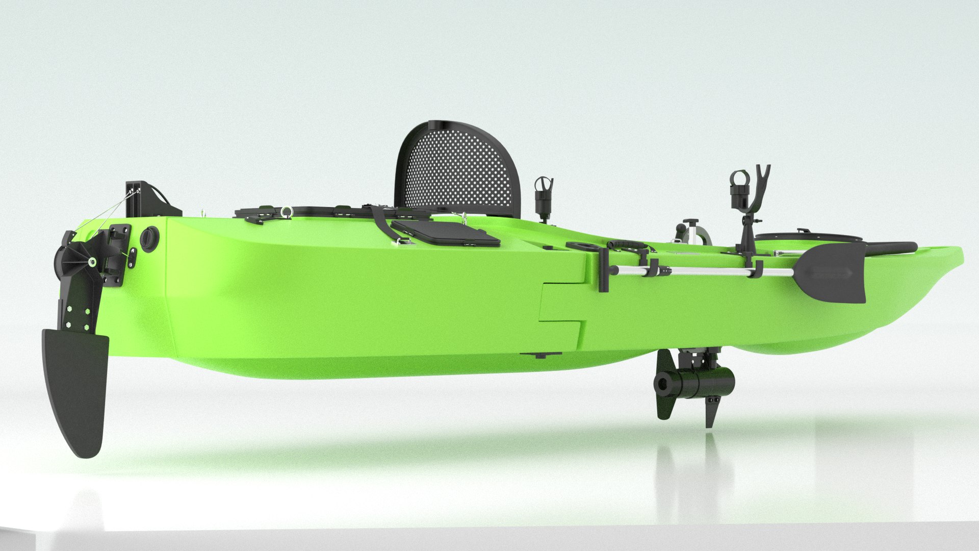 Kayak For Fishing With An Electric Motor Haswing Winix HB-54601 Green ...