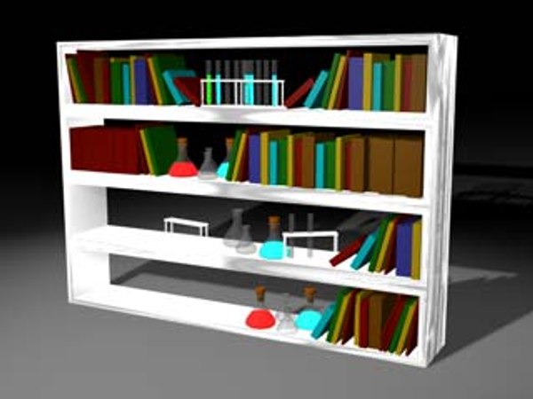 3d bookcase
