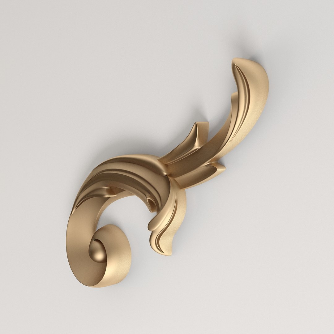 3d Max Carved Scroll Cnc