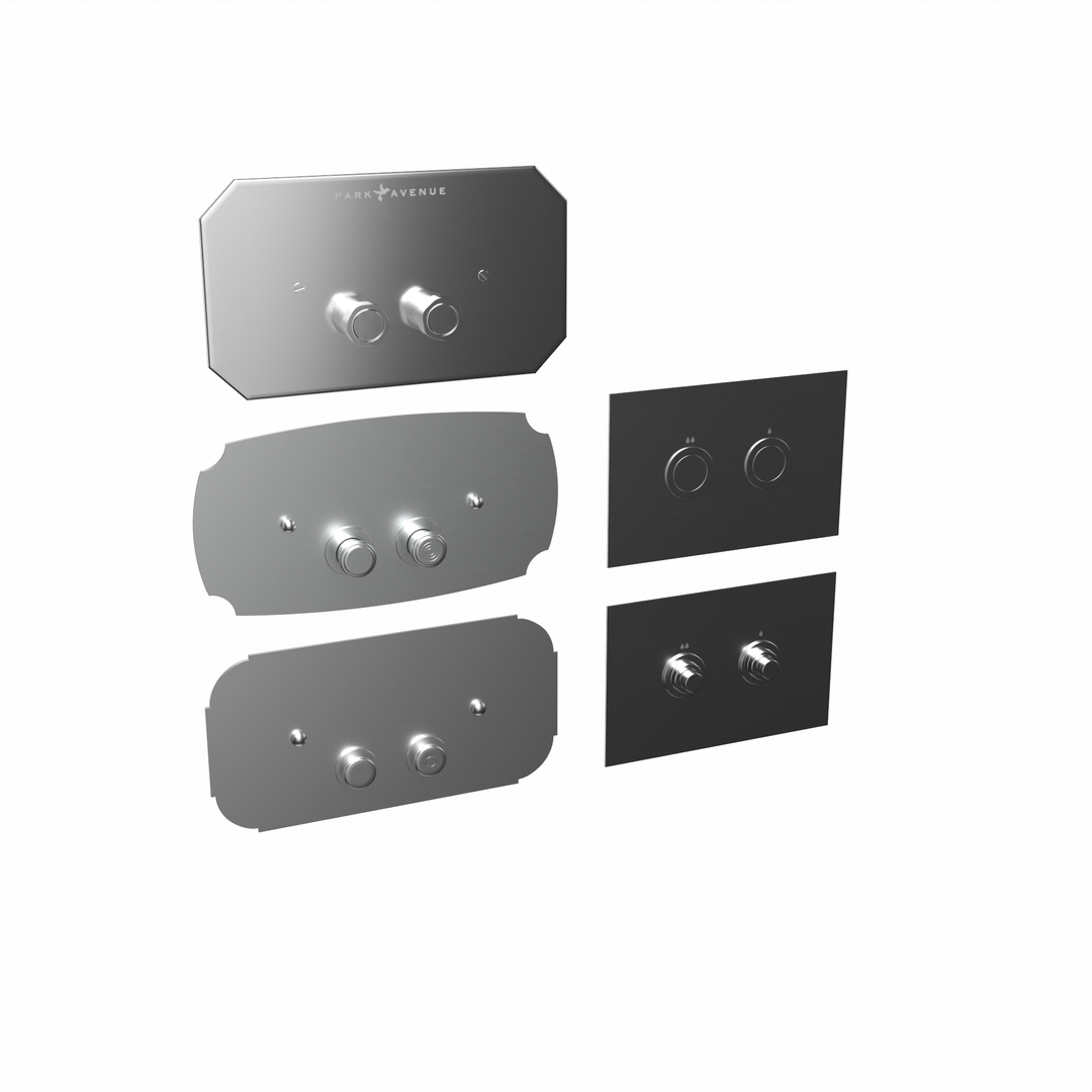 3D Flush Plate Set For Installation Buttons Geberit Collection ...