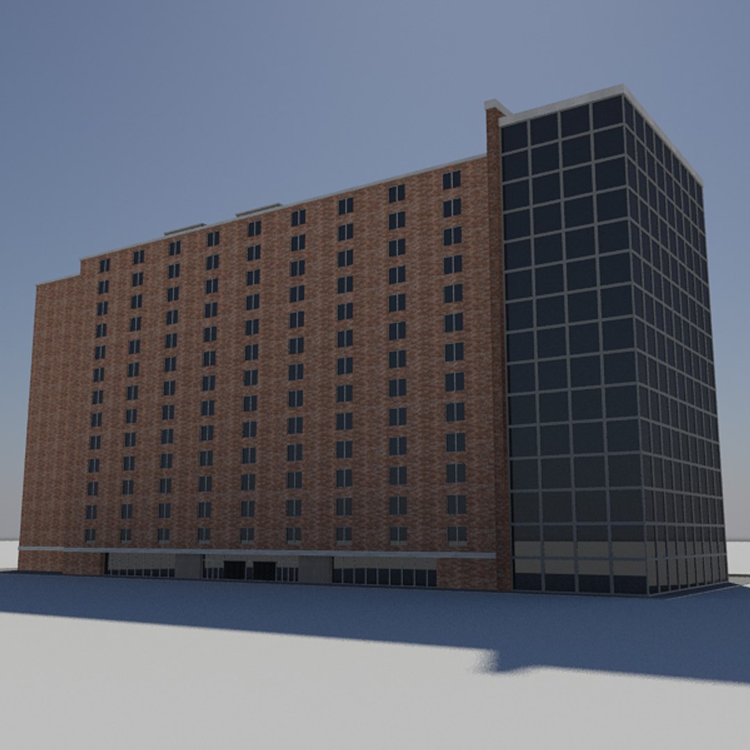 3d City Hospital Building Model