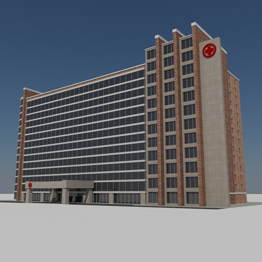 3d City Hospital Building Model
