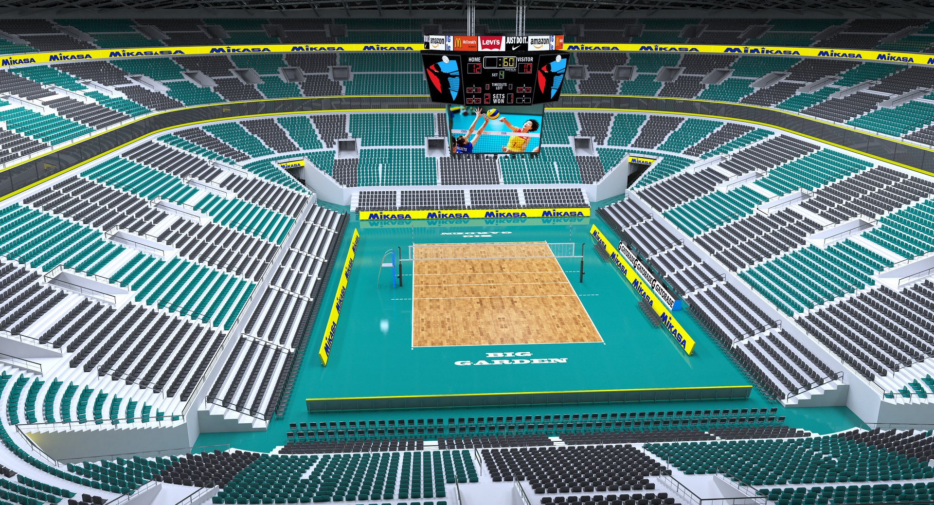 3D Volleyball Stadium Volley Model - TurboSquid 1303874