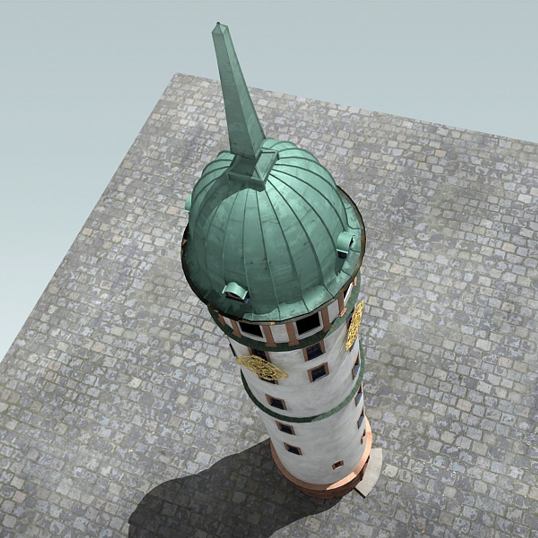 3d Weißer Turm Model