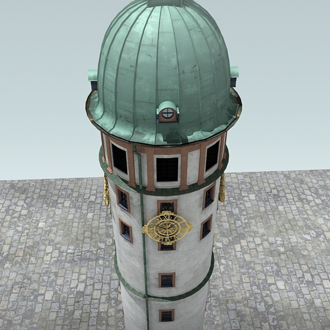 3d Weißer Turm Model