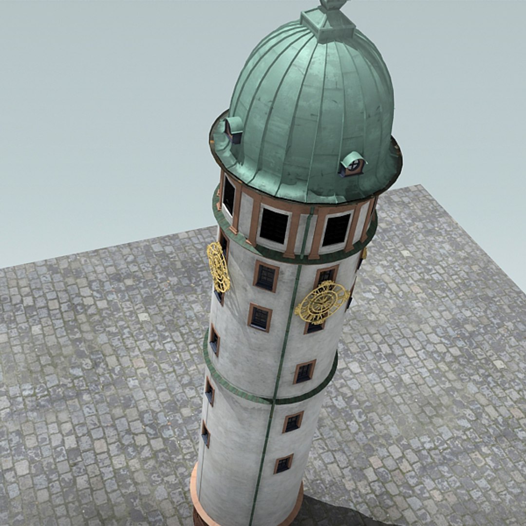 3d Weißer Turm Model