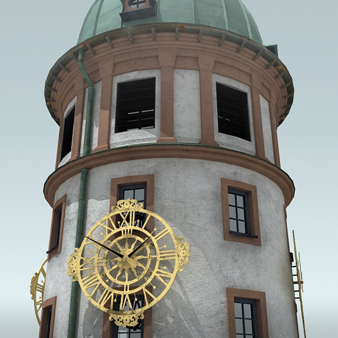 3d Weißer Turm Model