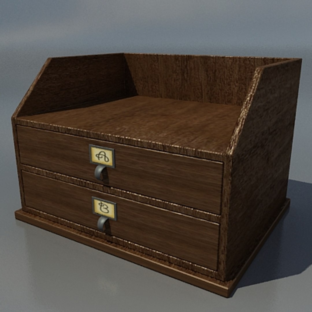 Bedford Desk Accessories 3d 3ds