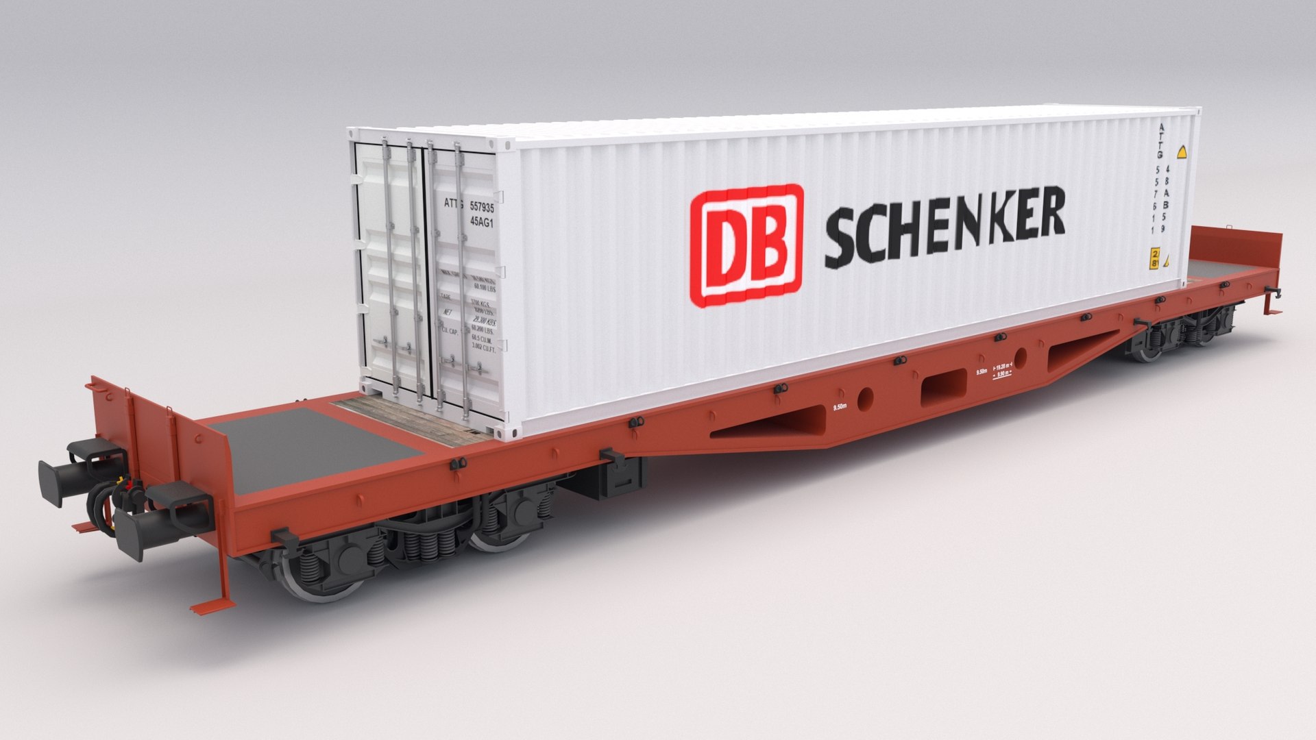 3D Cargo Train Db Car - TurboSquid 1654570