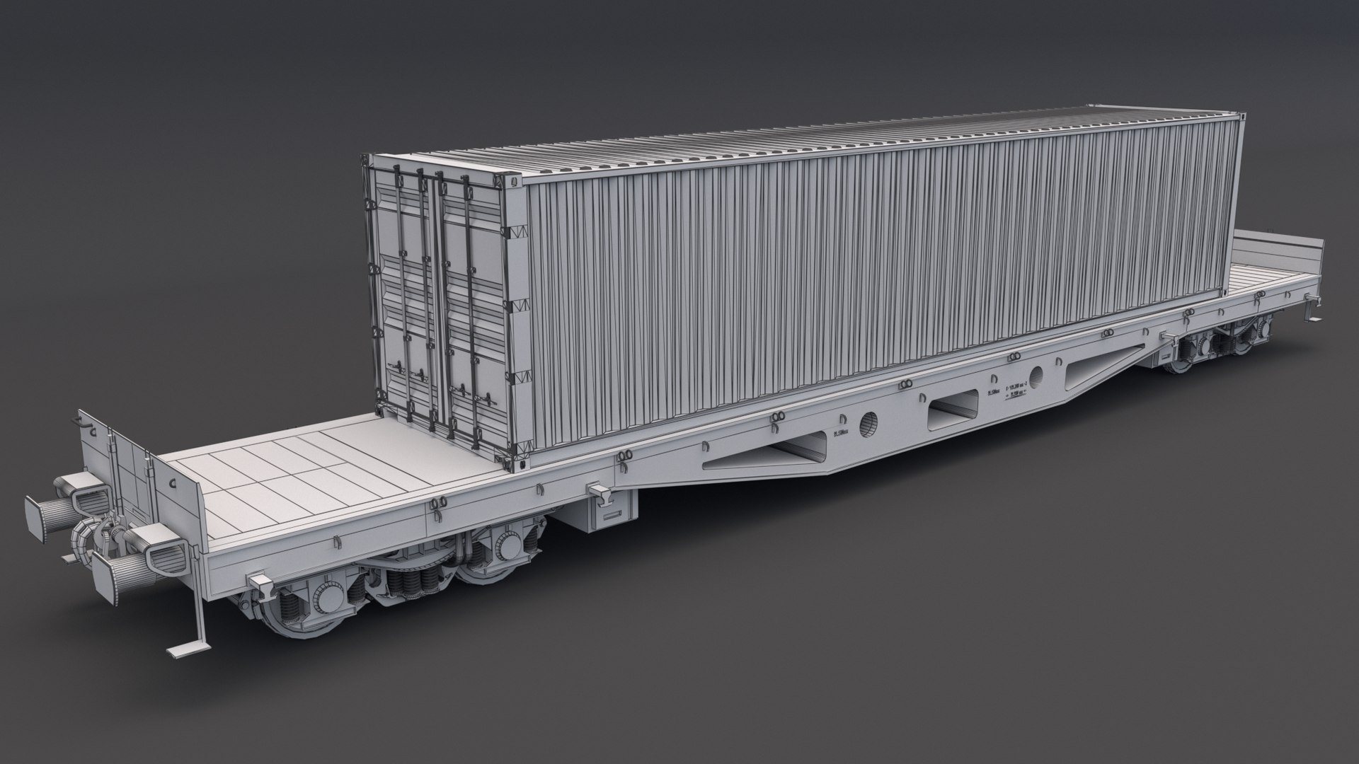 3D Cargo Train Db Car - TurboSquid 1654570