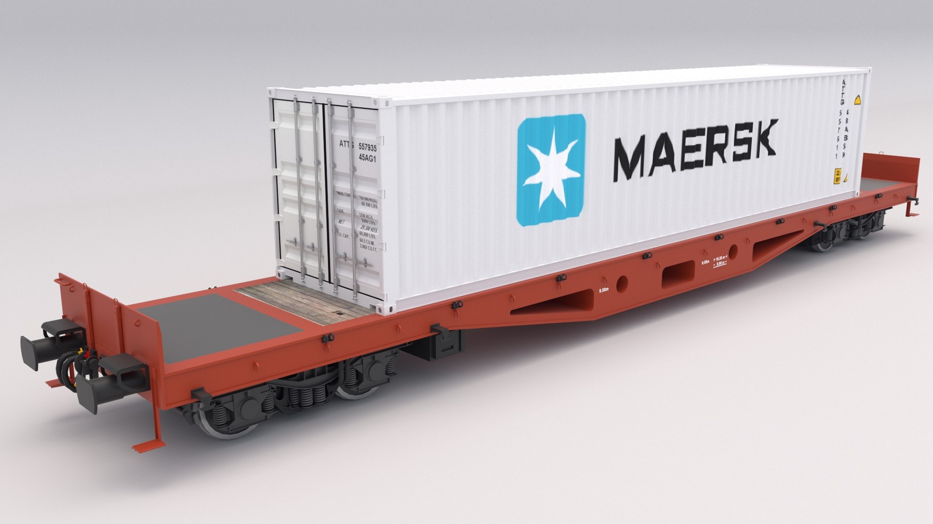 3D Cargo Train Db Car - TurboSquid 1654570
