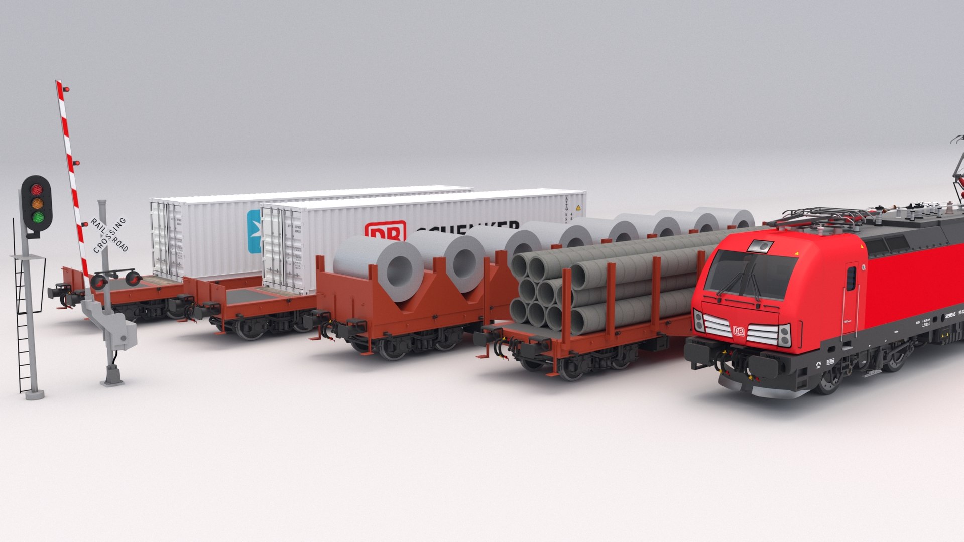 3D Cargo Train Db Car - TurboSquid 1654570