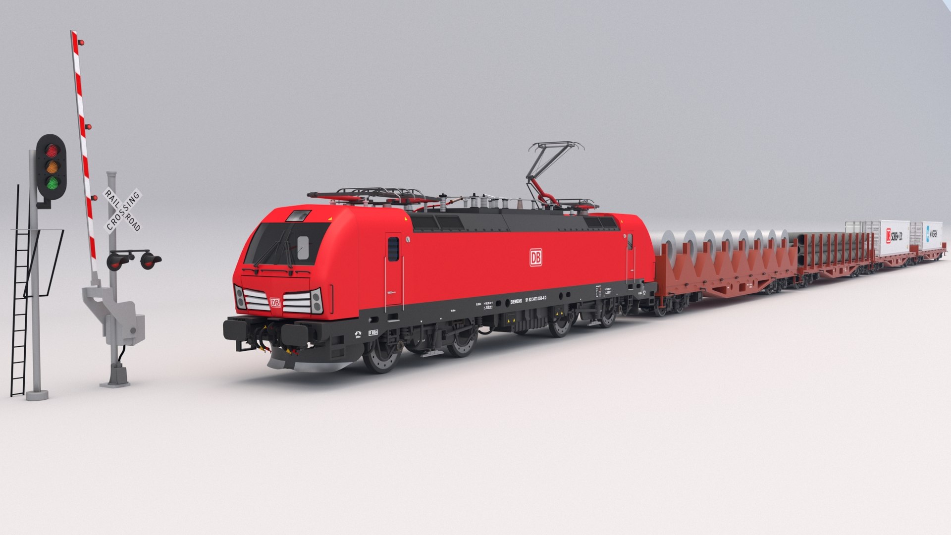 3D Cargo Train Db Car - TurboSquid 1654570