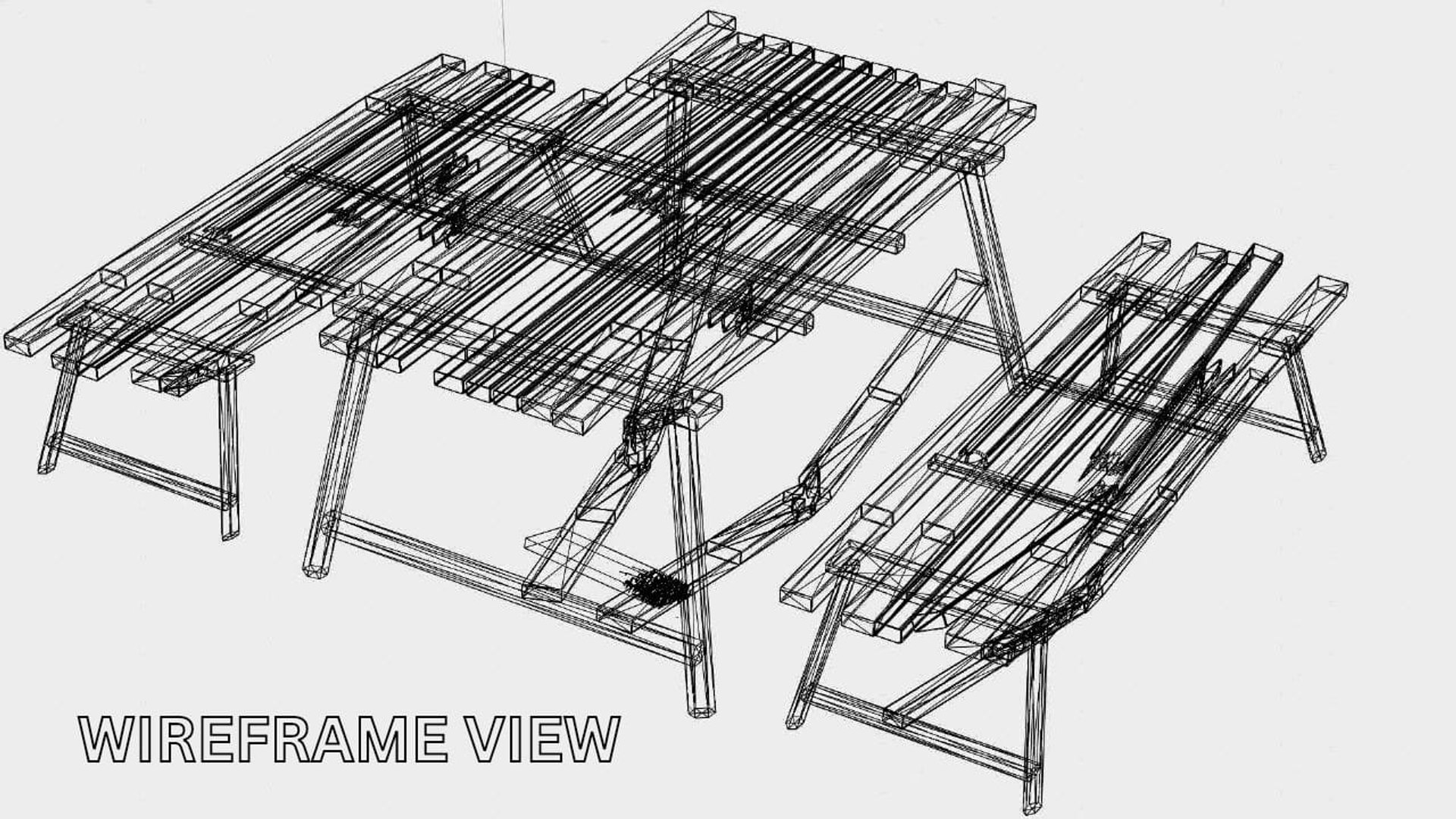 Broken Wooden Table 3D Model - TurboSquid 2029621