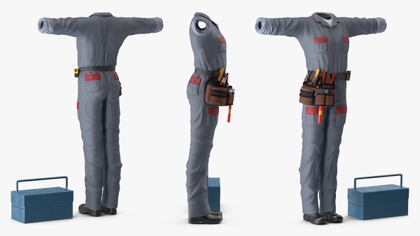 3D locksmith clothes model - TurboSquid 1601672