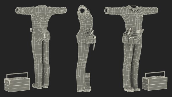 3D locksmith clothes model - TurboSquid 1601672