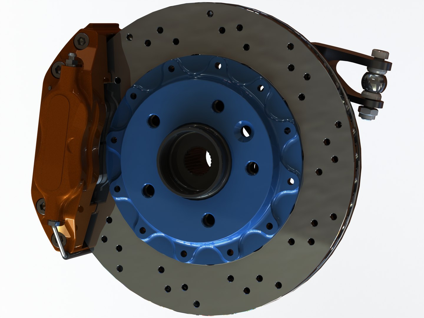 3D Vehicle Brake System Mechanism Model - TurboSquid 2177087