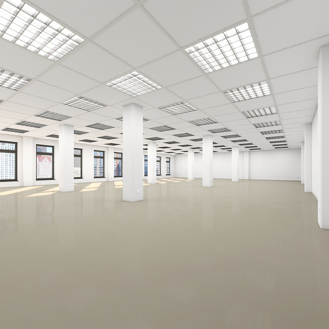 3d Industrial Room Model