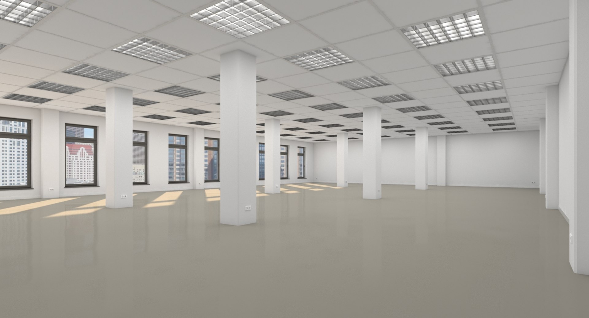 3d Industrial Room Model