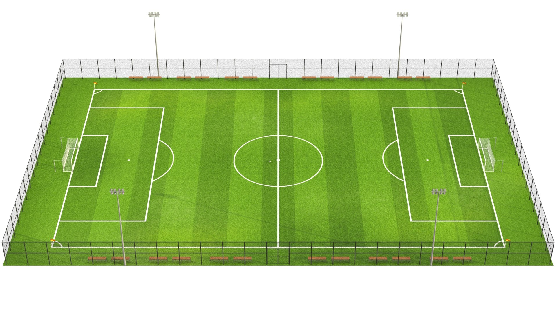 3D Sport Fields Collection 01 Model - TurboSquid 2081239