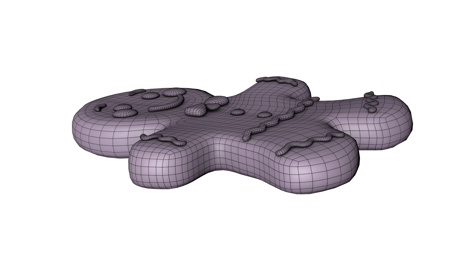 3D Gingerbread Man Cookie Model - TurboSquid 2138825