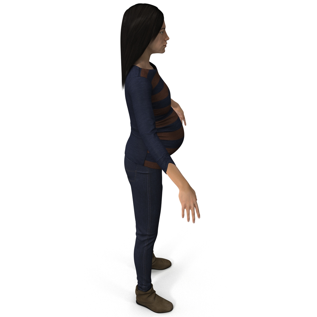 3d 3ds pregnant woman
