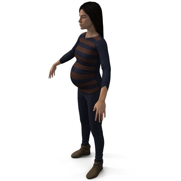 3d 3ds pregnant woman