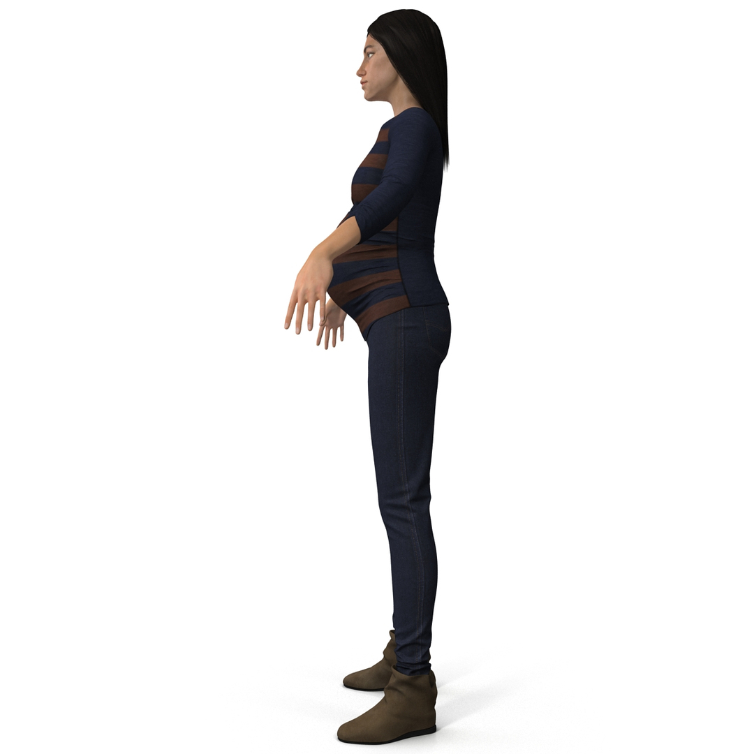 3d 3ds pregnant woman