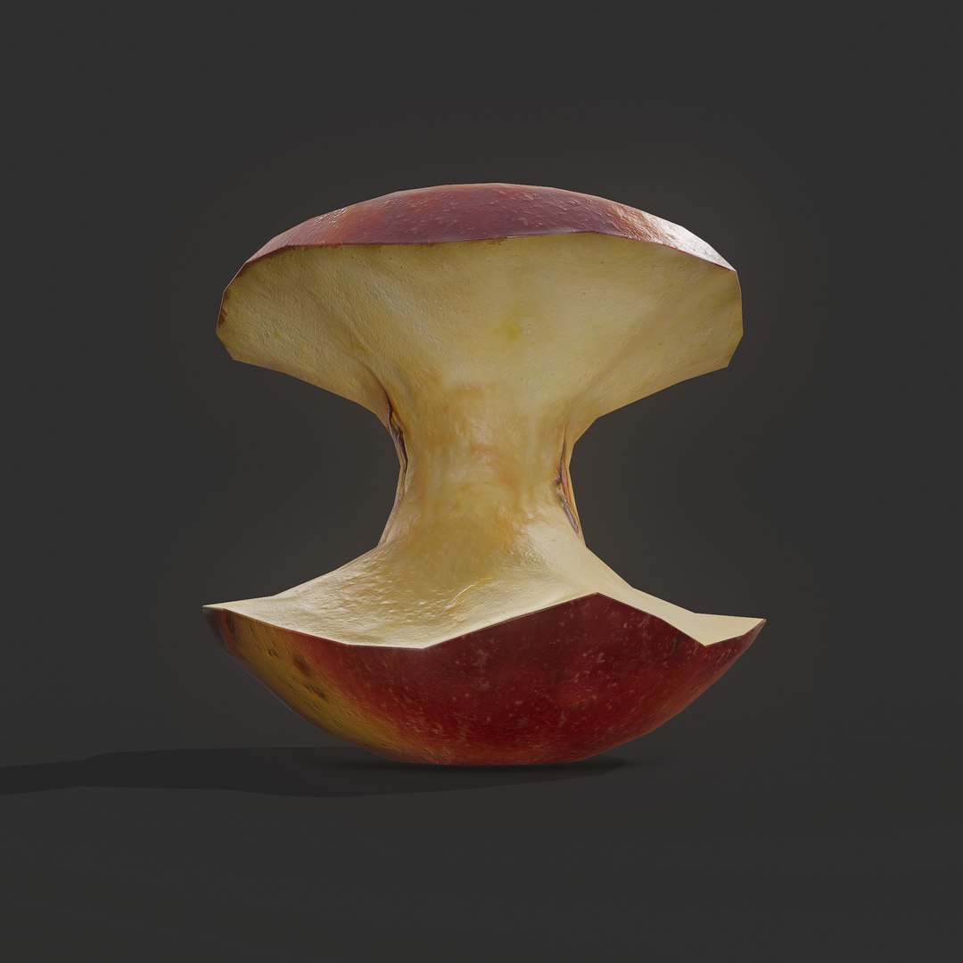 3D apple core model - TurboSquid 1565008