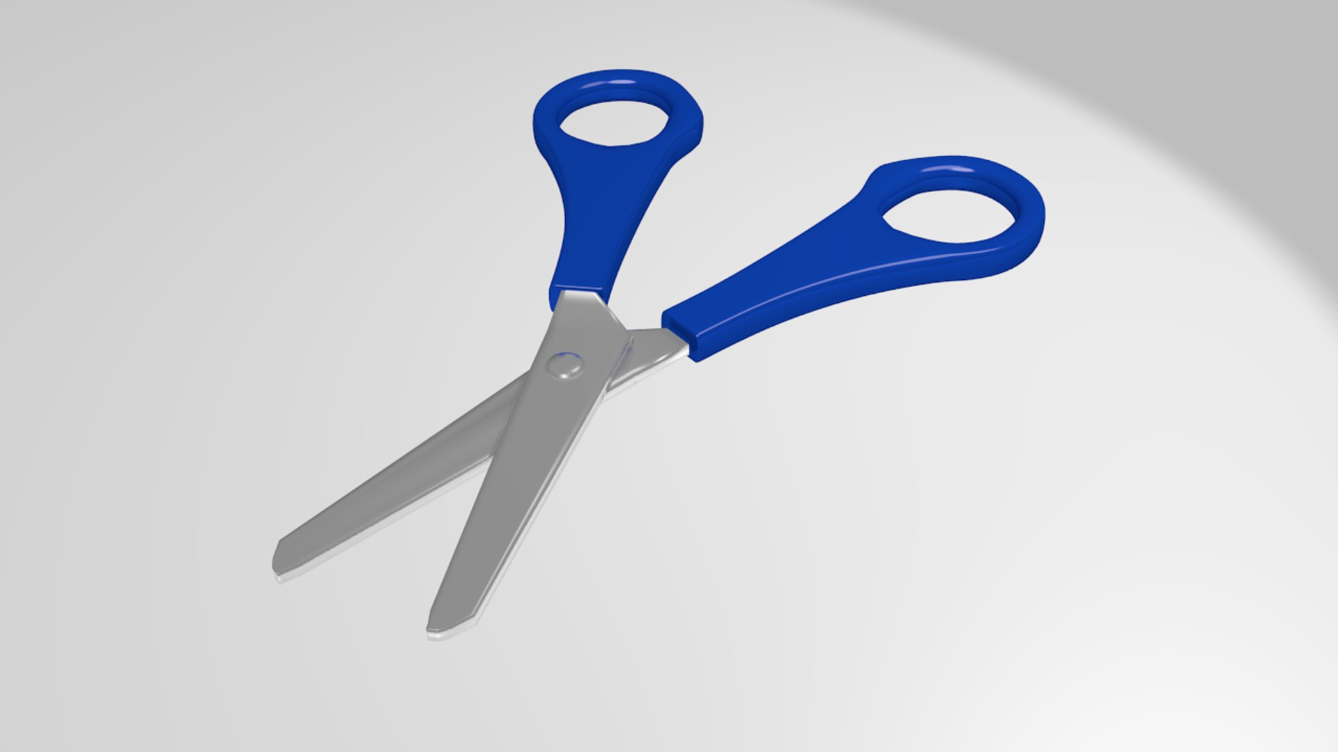 3d scissors desk model