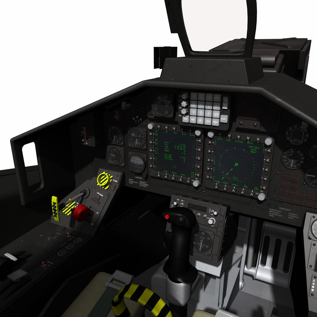 Mcdonnell Douglas T-45 Cockpit 3D Model - TurboSquid 1610936