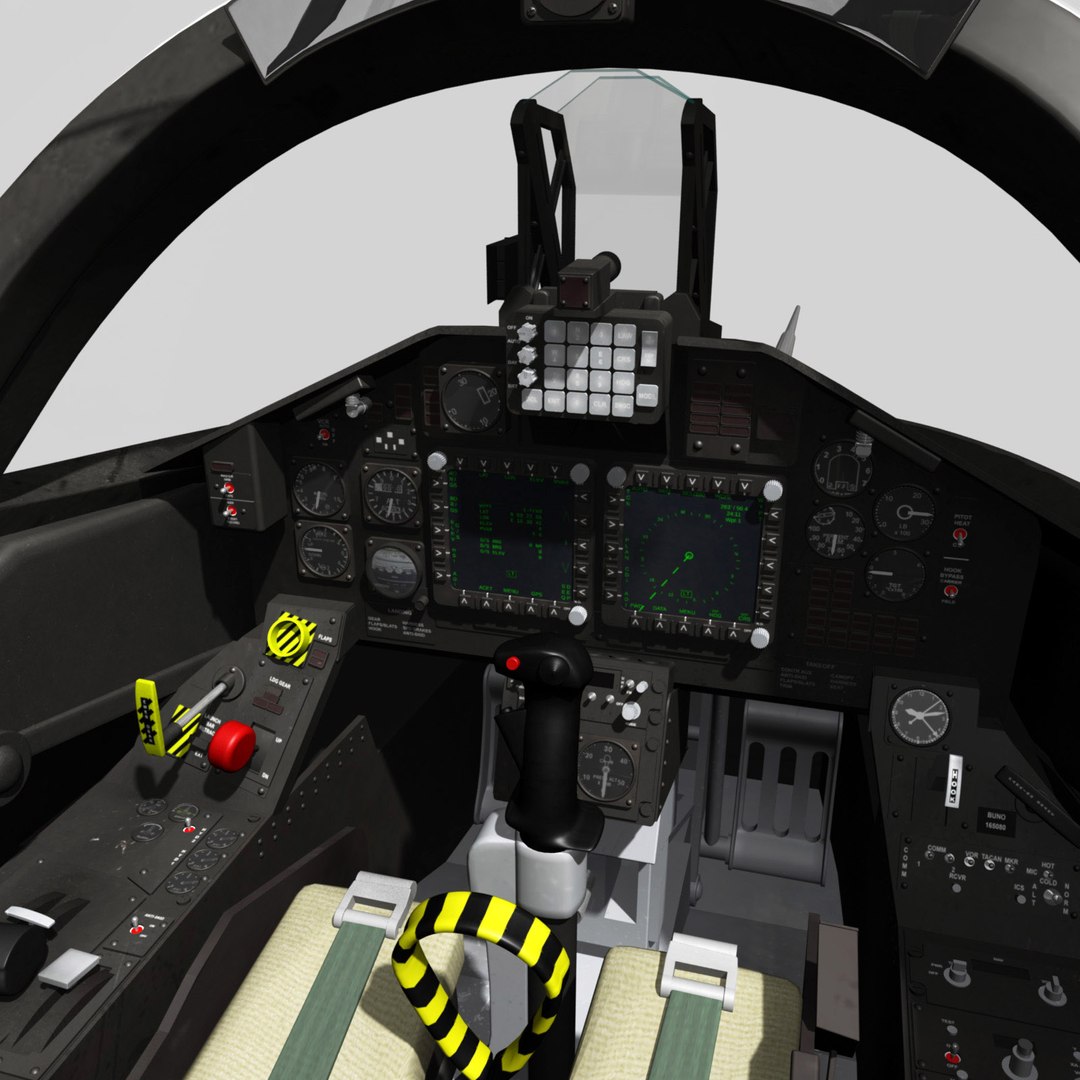 Mcdonnell Douglas T-45 Cockpit 3D Model - TurboSquid 1610936