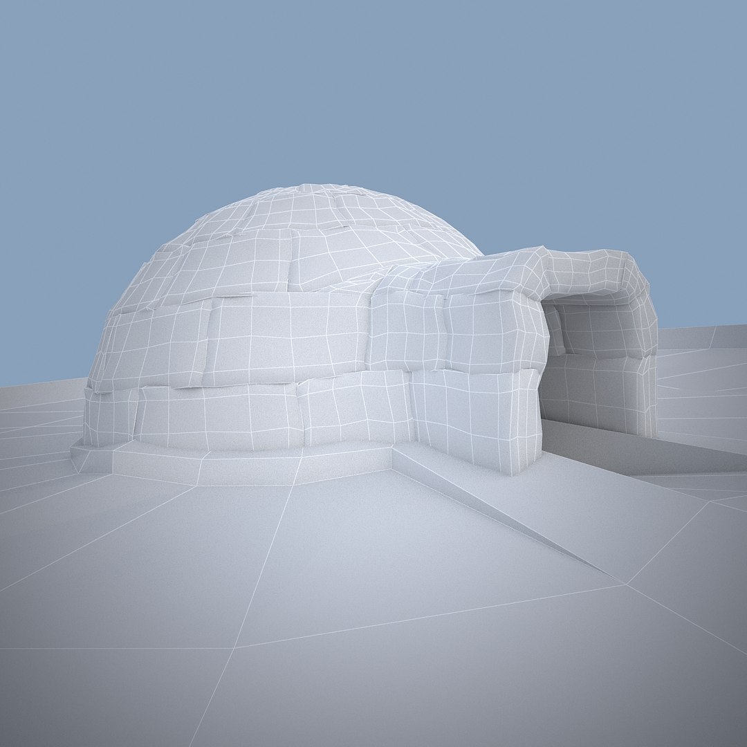 3d model igloo