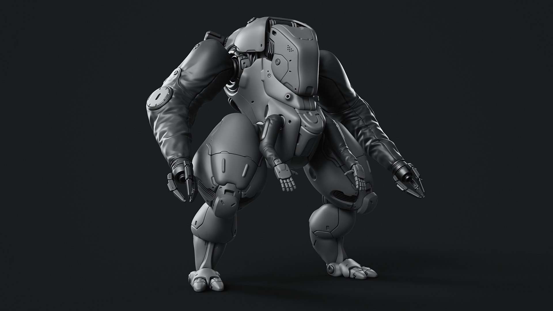 3D Model Mech With Claws No Textures - TurboSquid 2416195