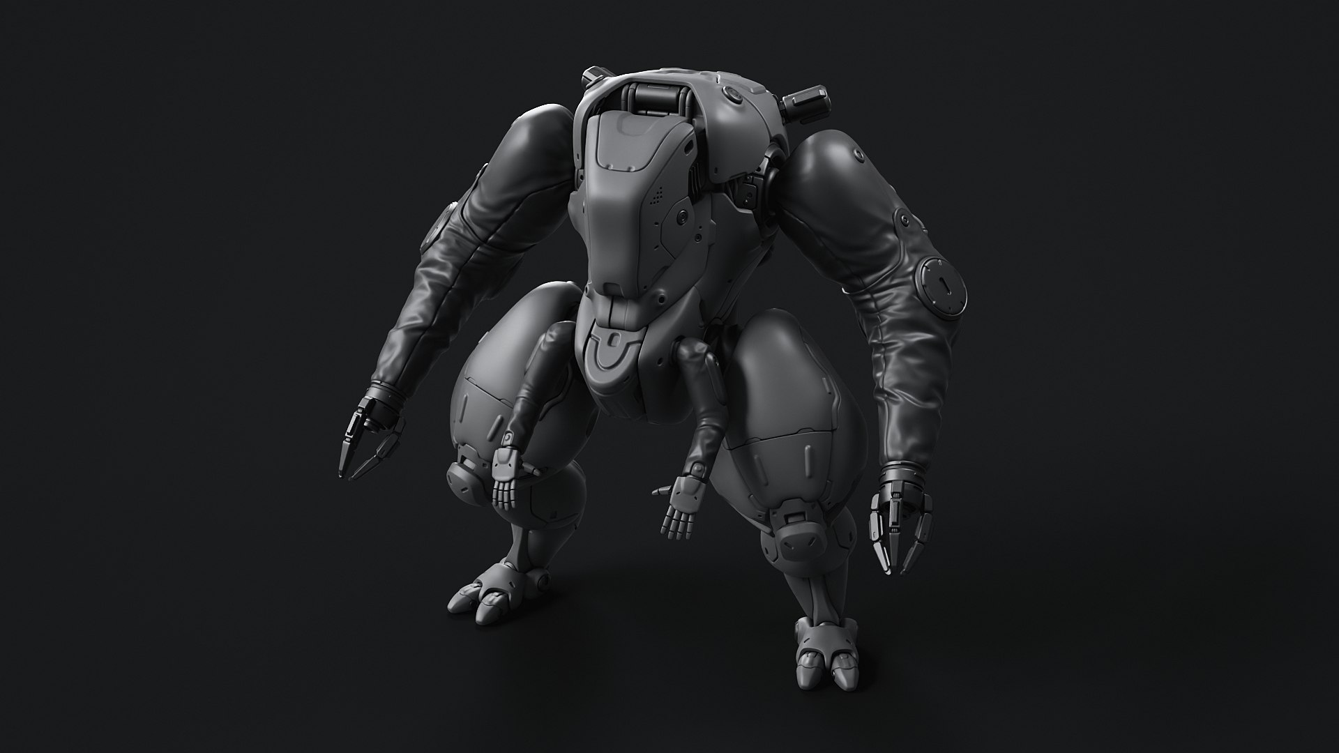 3D Model Mech With Claws No Textures - TurboSquid 2416195