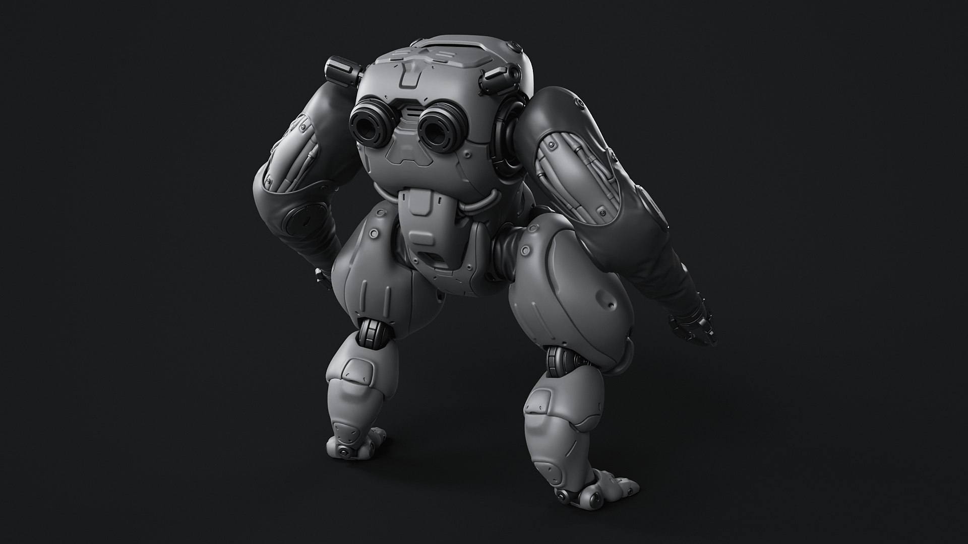 3D Model Mech With Claws No Textures - TurboSquid 2416195