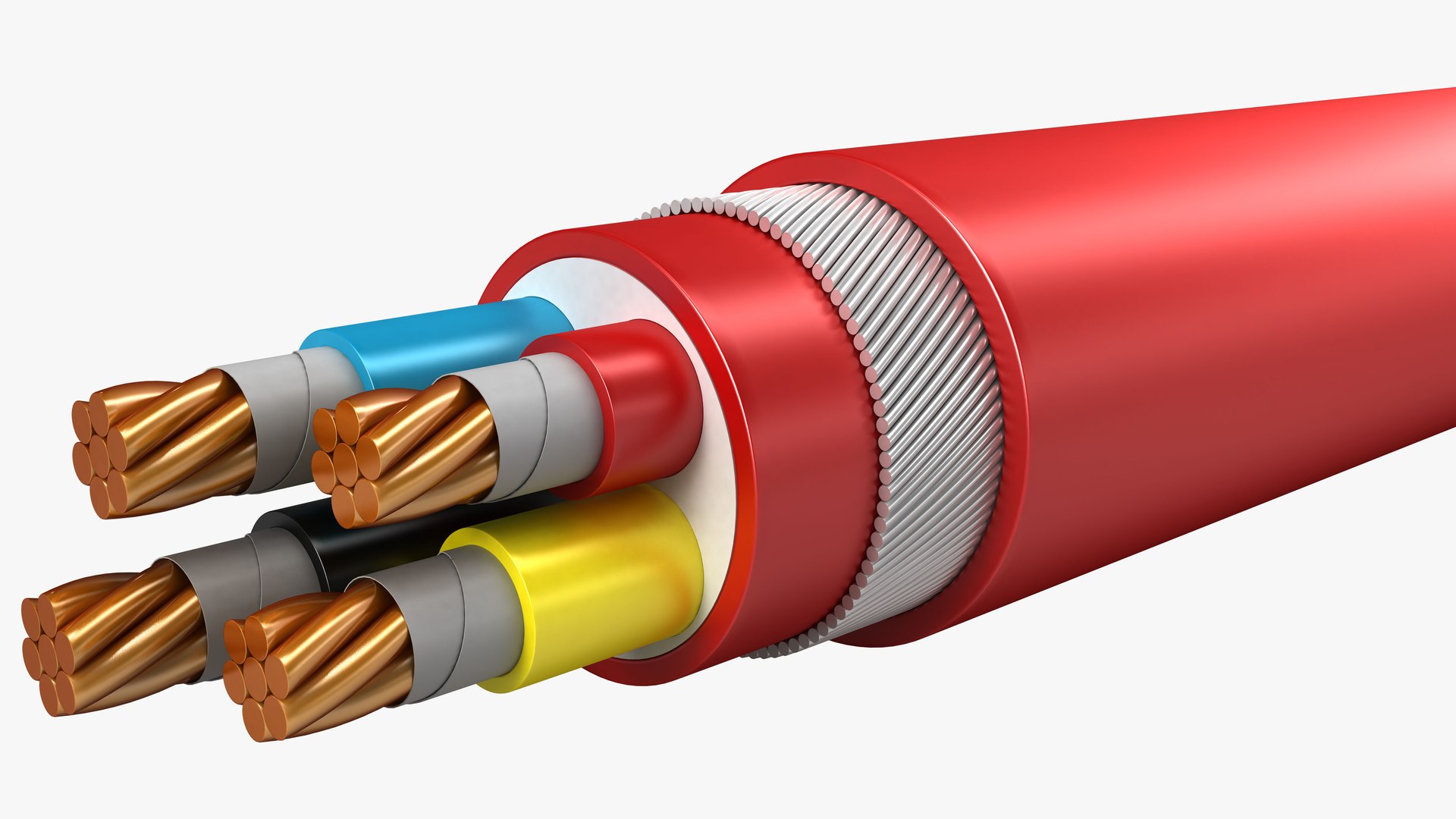 3d electrical cables complete 36 model