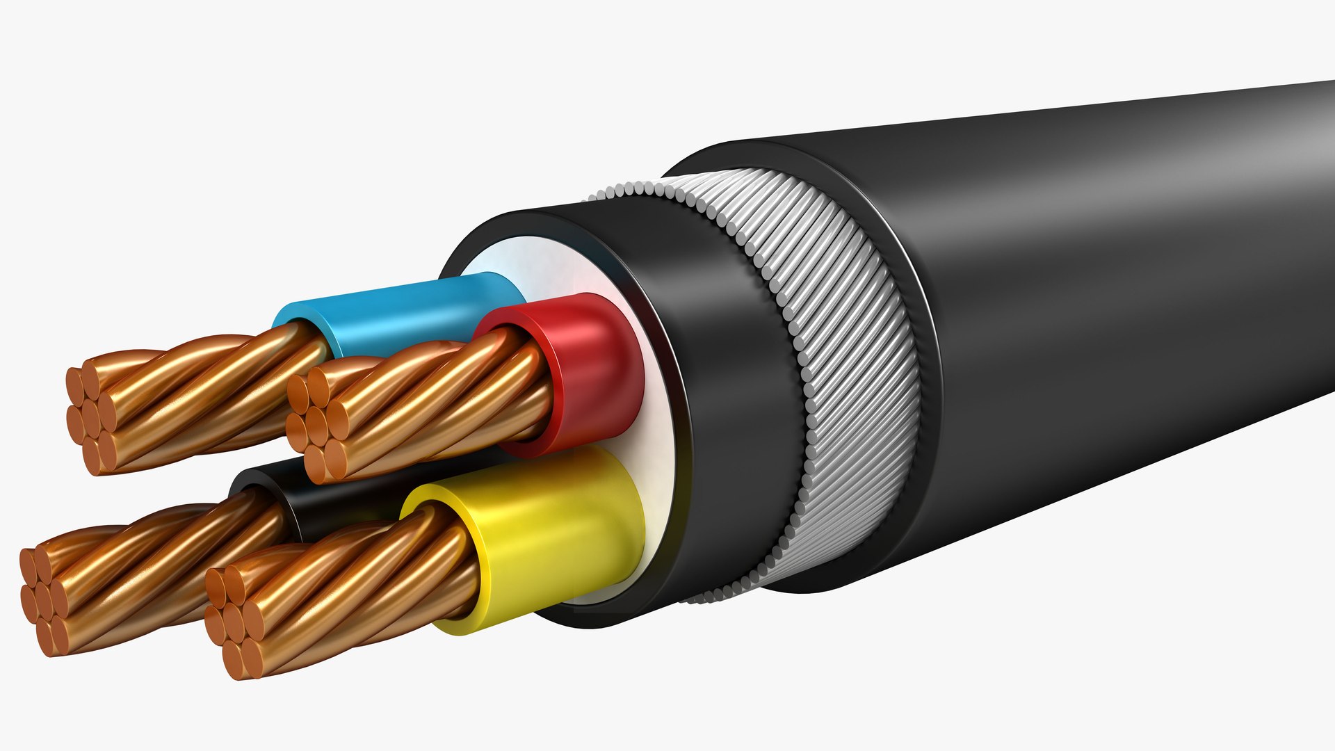 3d Electrical Cables Complete 36 Model