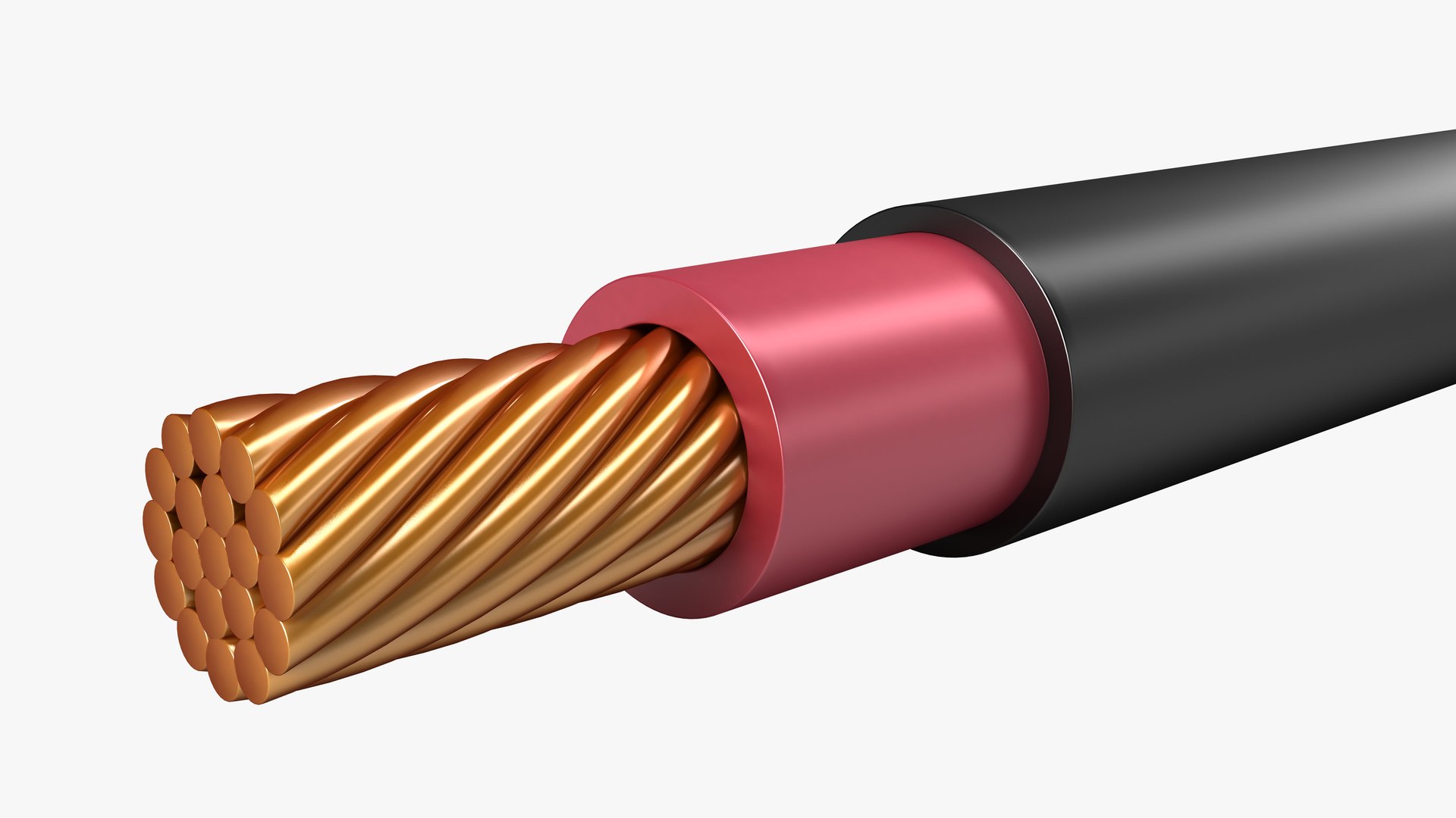 3d electrical cables complete 36 model