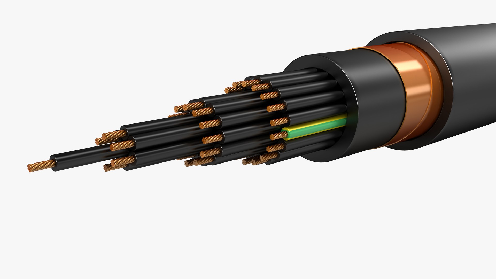 3d Electrical Cables Complete 36 Model