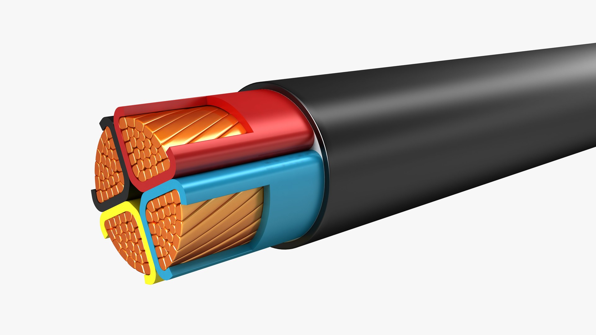 3d Electrical Cables Complete 36 Model