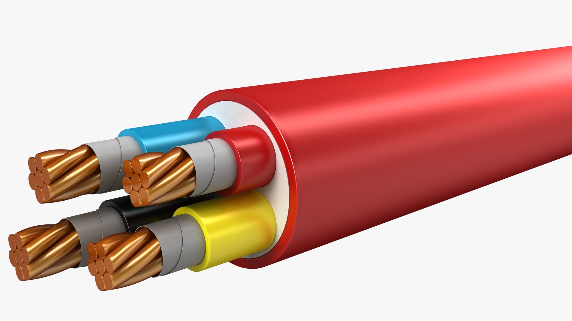 3d Electrical Cables Complete 36 Model
